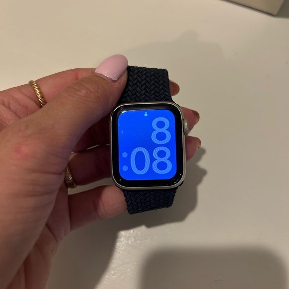 Wearables | Sleek Smartwatch With Navy Band | Poshmark